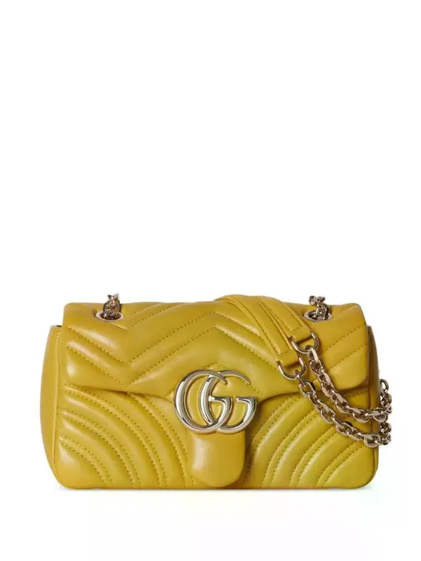 Gucci Gg Marmont Small Chevron-quilted Shoulder Bag