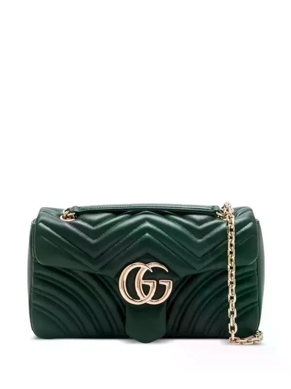 Gucci Gg Marmont Medium Shoulder Bag - Green
