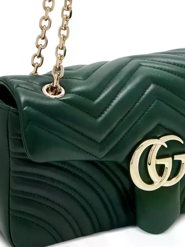 Gucci Gg Marmont Medium Shoulder Bag - Green