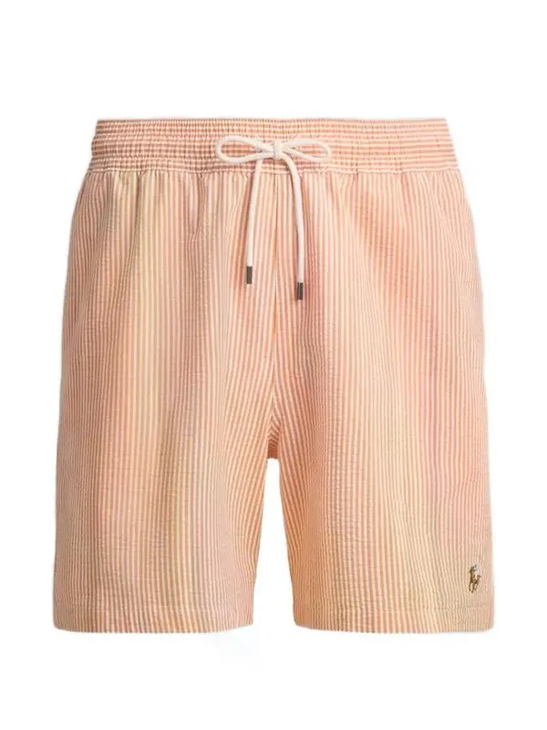 Polo Ralph Lauren Traveler Seersucker Shorts - Orange