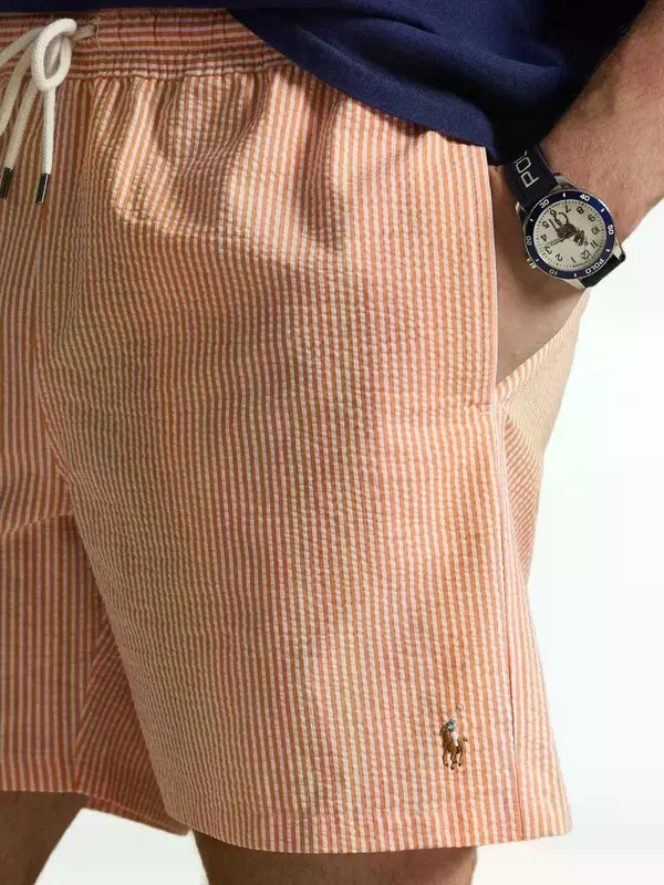 Polo Ralph Lauren Traveler Seersucker Shorts - Orange