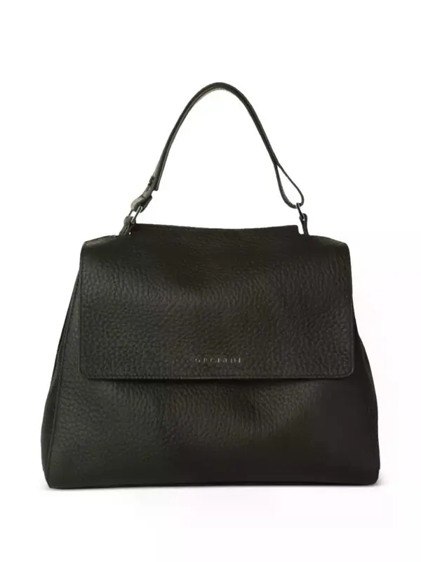 Orciani Sveva Leather Shoulder Bag - Black