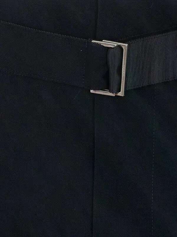 Sacai Pleated Skirt With Belt