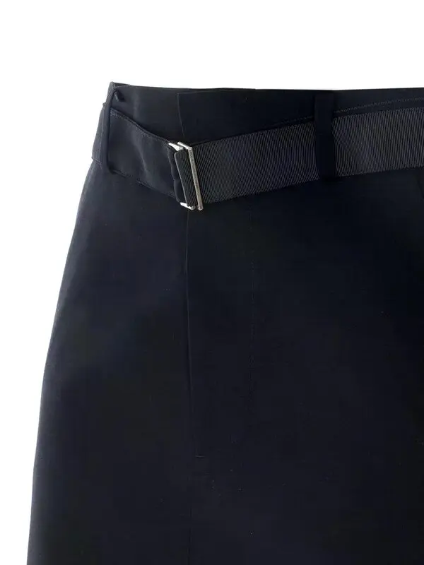 Sacai Pleated Skirt With Belt