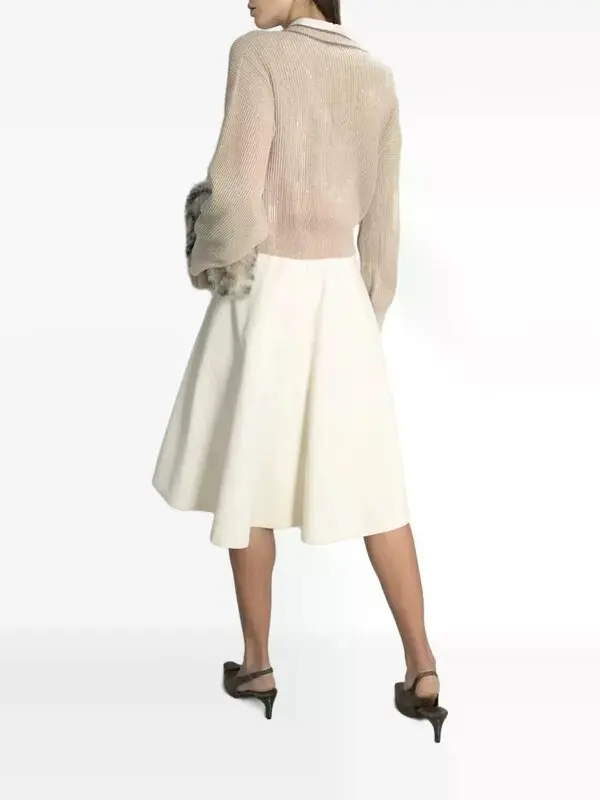 Brunello Cucinelli Sequin-embellished Ribbed Cardigan