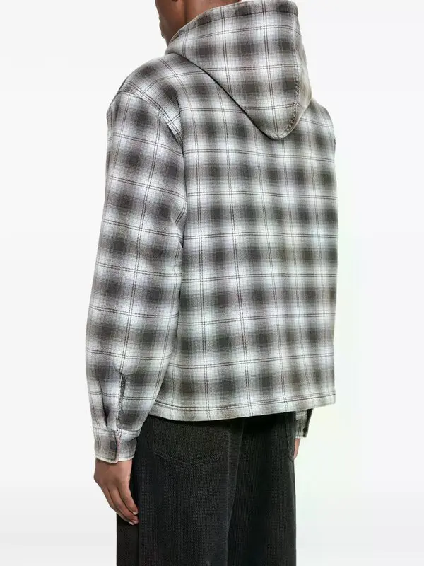 StÜssy Plaid Zip-up Hooded Jacket