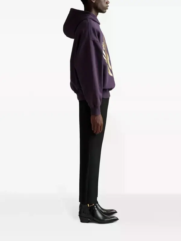 Bally Emblem Logo-print Cotton Hoodie