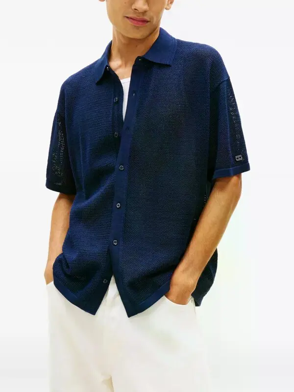 Tommy Hilfiger Open-knit Short-sleeve Jacket