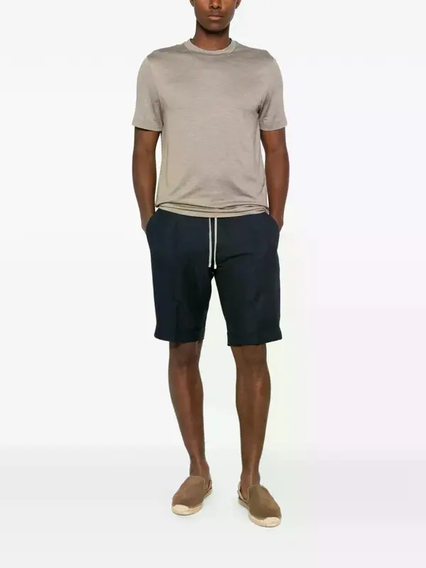 BARBA NAPOLI Capri Drawstring Shorts - Blue