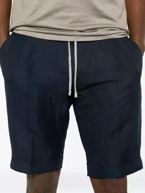 BARBA NAPOLI Capri Drawstring Shorts - Blue