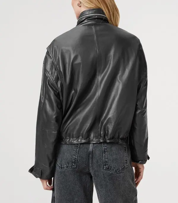 ALLSAINTS Clay Leather Jacket - Black