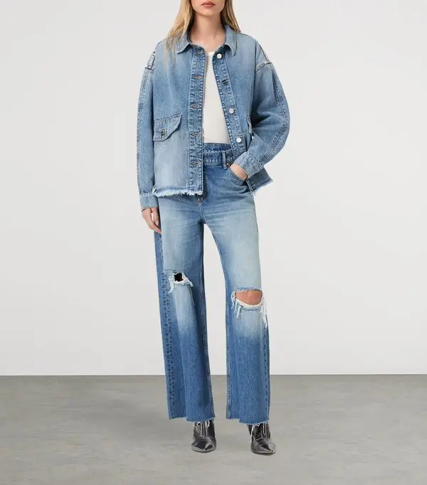 ALLSAINTS Hettie Studded Denim Shacket