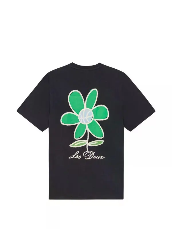 LES DEUX Floral-print T-shirt - Blue