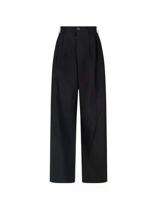 UMA WANG Pleated Wide Leg Trousers
