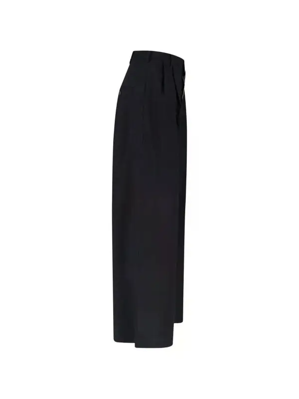 UMA WANG Pleated Wide Leg Trousers