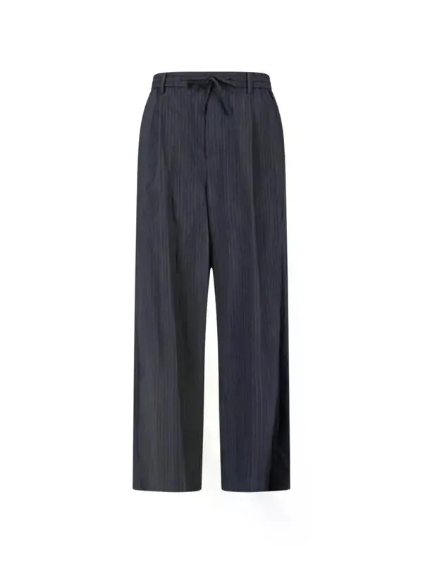 DUNST Pinstriped Drawstring Trousers