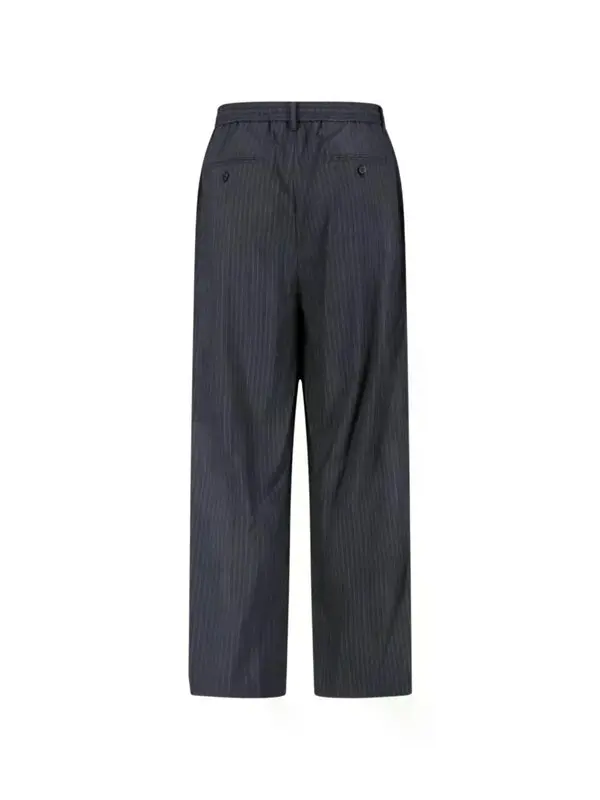 DUNST Pinstriped Drawstring Trousers