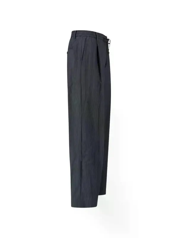 DUNST Pinstriped Drawstring Trousers