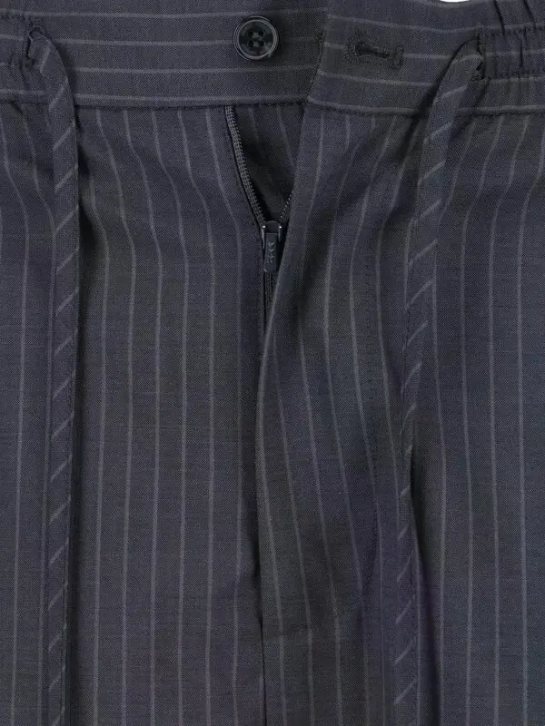 DUNST Pinstriped Drawstring Trousers