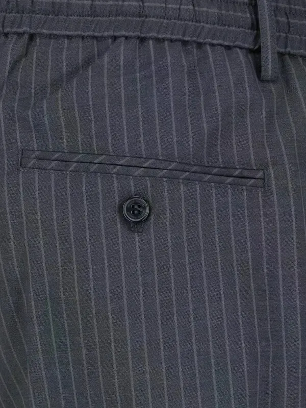 DUNST Pinstriped Drawstring Trousers