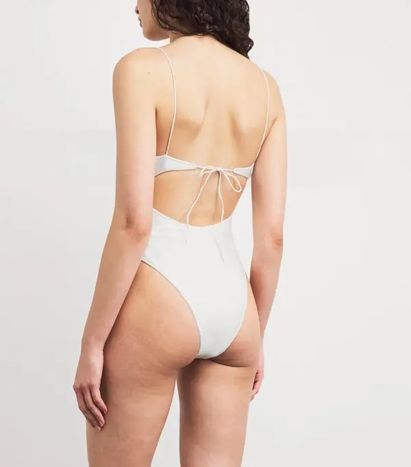 Oseree Shell Cup Swimsuit - Ivory