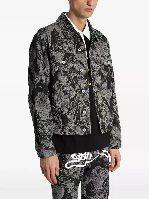 ICECREAM Abstract-print Denim Jacket