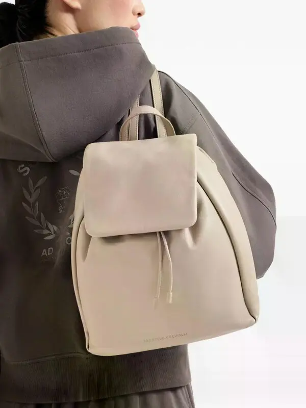 Brunello Cucinelli Mellow Leather Backpack