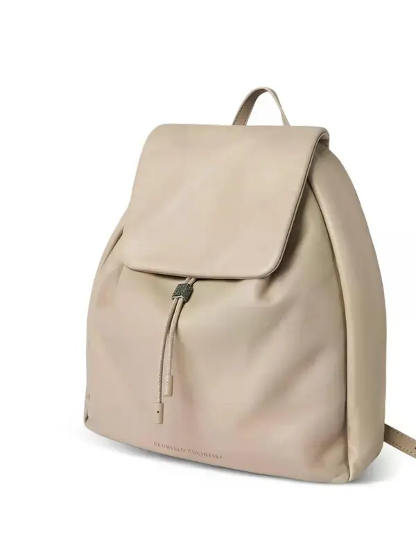 Brunello Cucinelli Mellow Leather Backpack