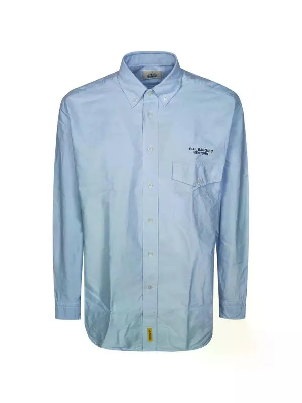 B.D.BAGGIES Logo-embroidered Button-down Shirt