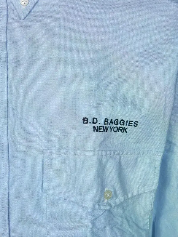 B.D.BAGGIES Logo-embroidered Button-down Shirt