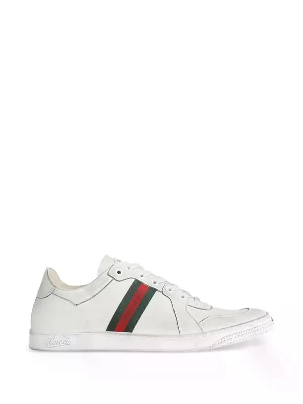 Gucci Web-stripe Lace-up Sneakers