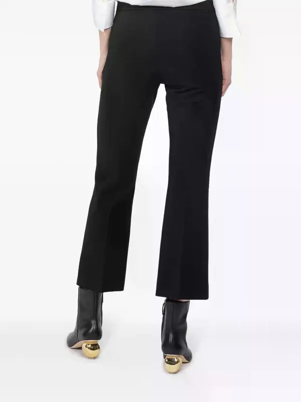 CALLAS MILANO Lola Cropped Flared Trousers - Black