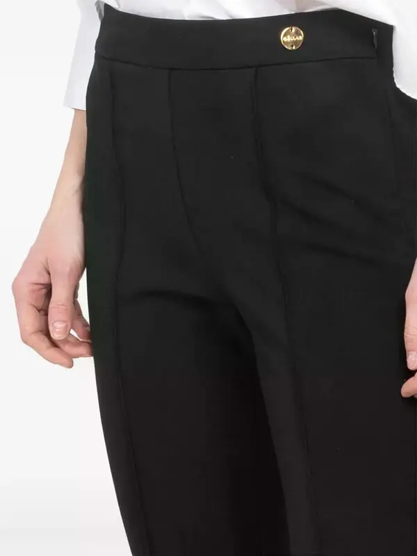 CALLAS MILANO Lola Cropped Flared Trousers - Black
