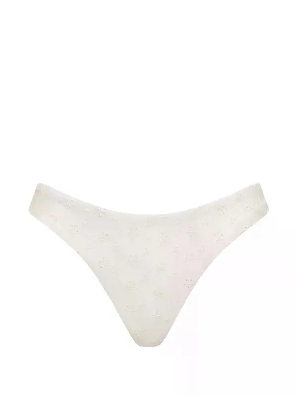 Faithfull The Brand Halo Broderie Anglaise Bikini Bottoms - White