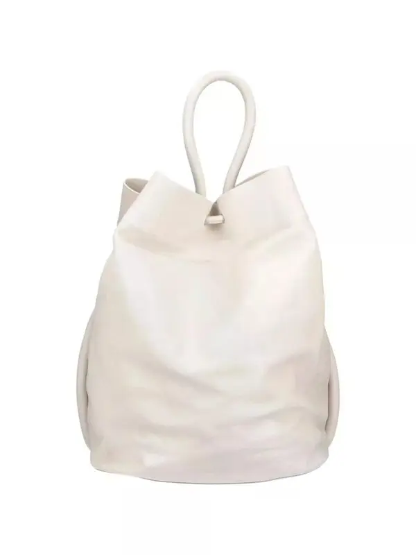 UMA WANG Drawstring Leather Bucket Bag