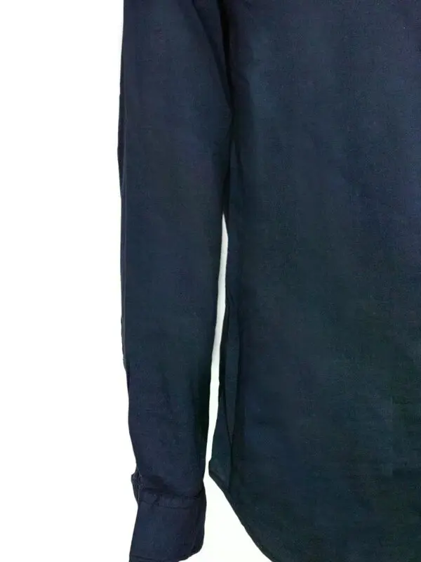 Fedeli Long-sleeve Buttoned Shirt - Blue