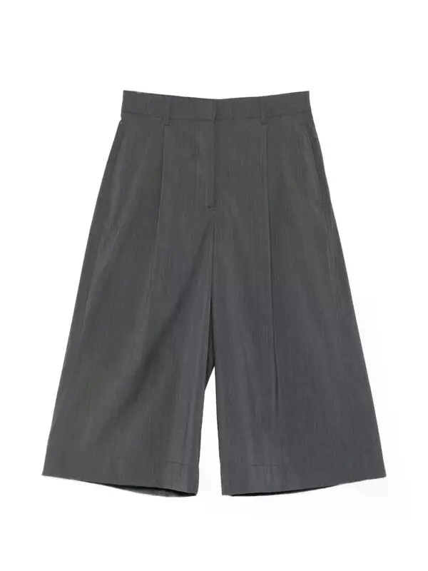 Herno Pleated Wide-leg Shorts