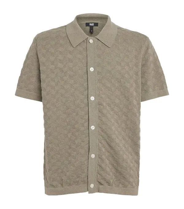 Paige Cotton-linen Mendez Shirt - Green