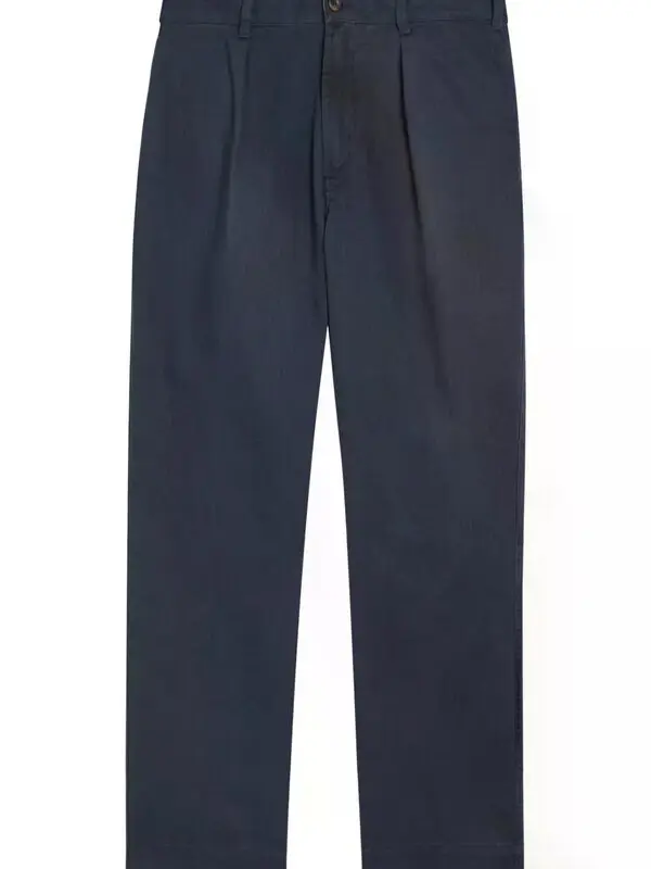 DRAKE'S Herringbone Pleat Trousers