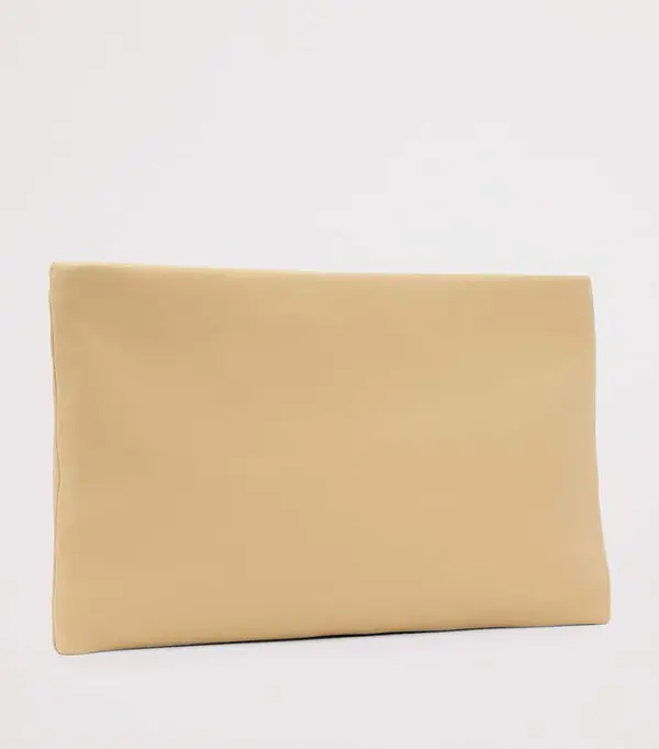 ALLSAINTS Leather Bettina Clutch - Yellow