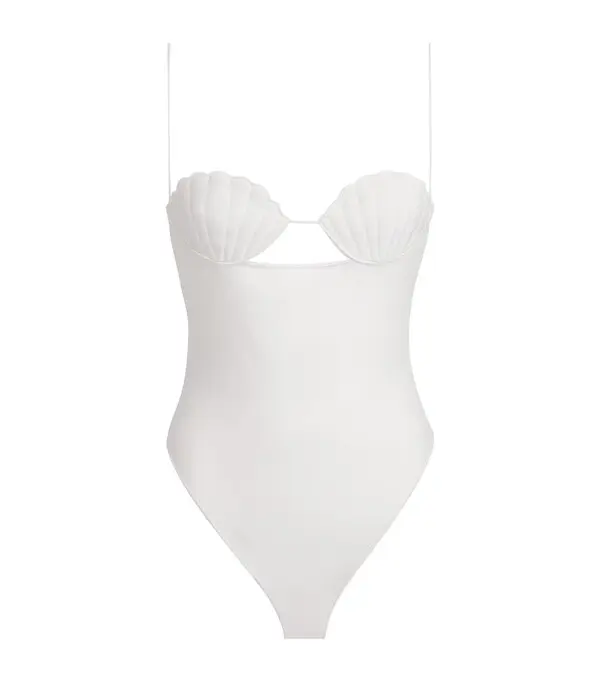 Oseree Shell Swimsuit - Ivory