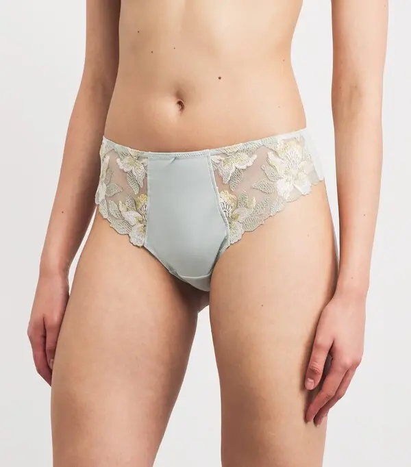 Fantasie Lace Magdalena Thong Briefs - Green