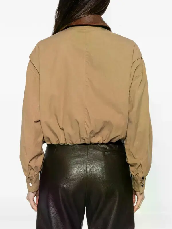 FRAME Leather-collar Jacket