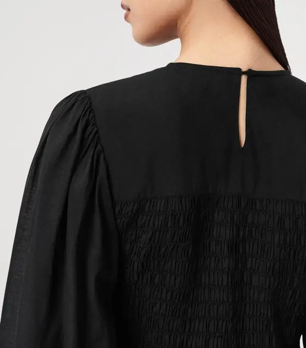 ALLSAINTS Organic Cotton-blend Chia Mini Dress - Black
