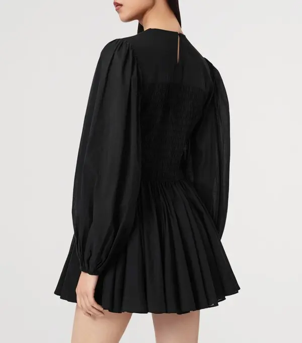ALLSAINTS Organic Cotton-blend Chia Mini Dress - Black