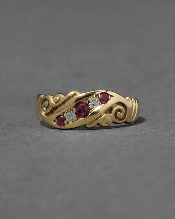 Alexis Bittar Antique Victorian Band Ring - Gold