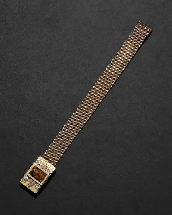 Alexis Bittar Antique 1800s Tricolor Bracelet - Gold