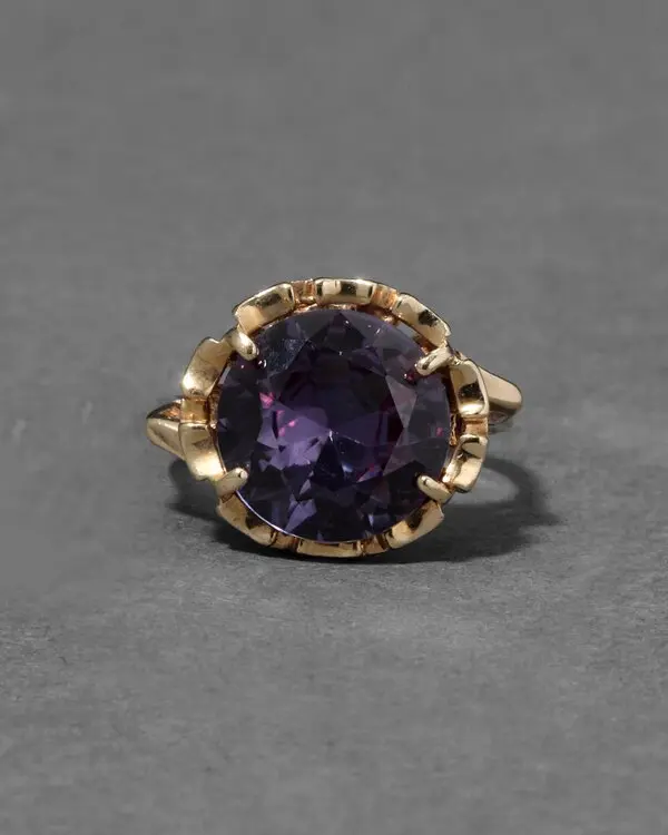 Alexis Bittar Vintage 1970s Alexandrite Ring - Gold