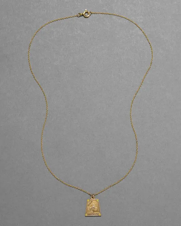 Alexis Bittar Antique 1920s 10k And 14k Sagittarius Zodiac Charm Necklace - Gold