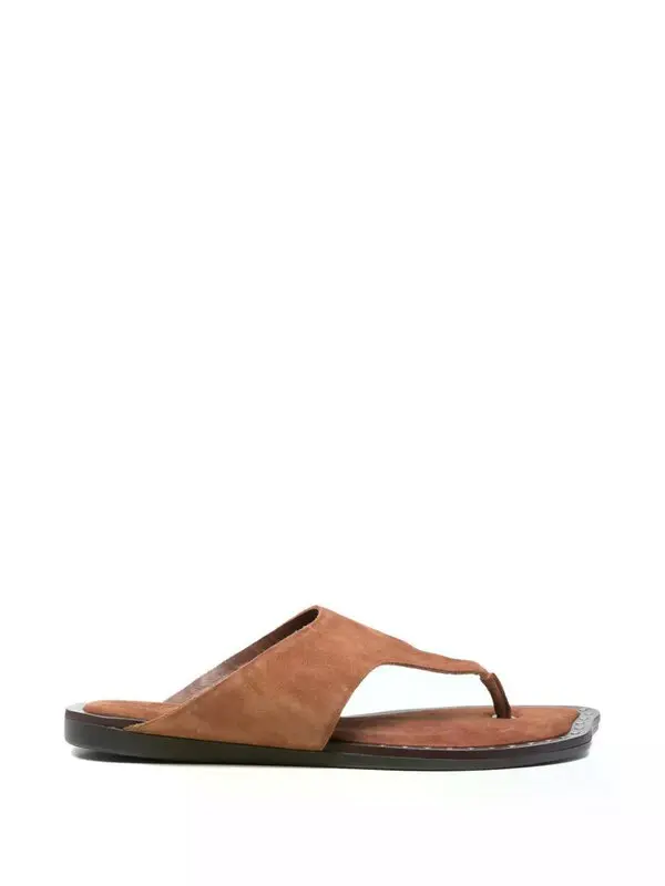 Ash Stud-embellished Thong Sandals - Brown